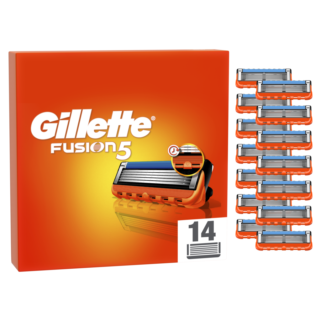 Gillette Fusion5 Raseerija Terad Meestele, 14 Vahetustera - Esmakaitse
